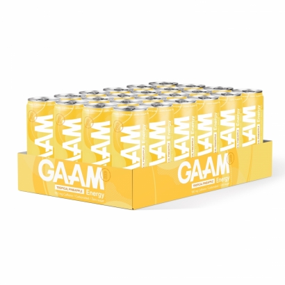 Köp 24 x GAAM Energy 330 ml Tropical Pineapple | Prisgaranti & Fri ...