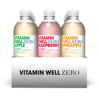 Köp 12 x Vitamin Well Zero 500 ml Mixflak | Billigt & Snabb leverans ...